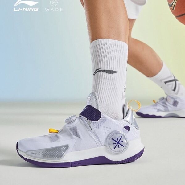Li-Ning Way of Wade Fission F7 V2 Basketball Shoes in White/ Silver ...