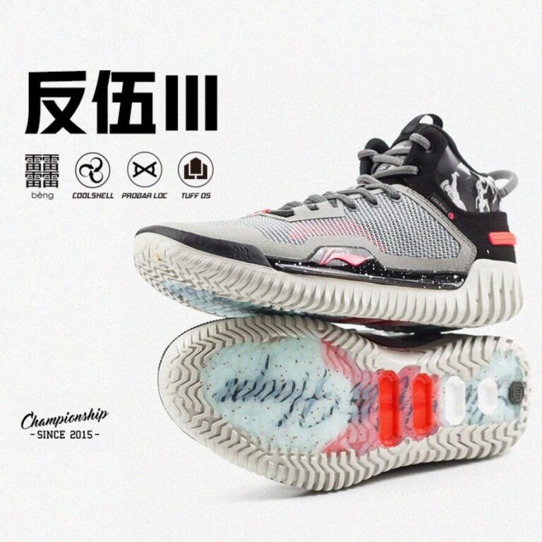 Li-Ning BadFive 3 Premium Boom Superlight Basketball Shoes Grey/ Black ...