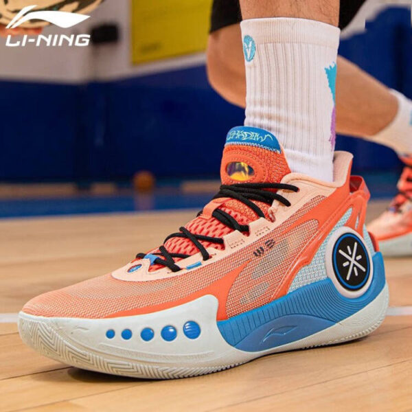 2023 LiNing Way of Wade Shadow 3 "Sweet Peach Orange" Camellia red ...