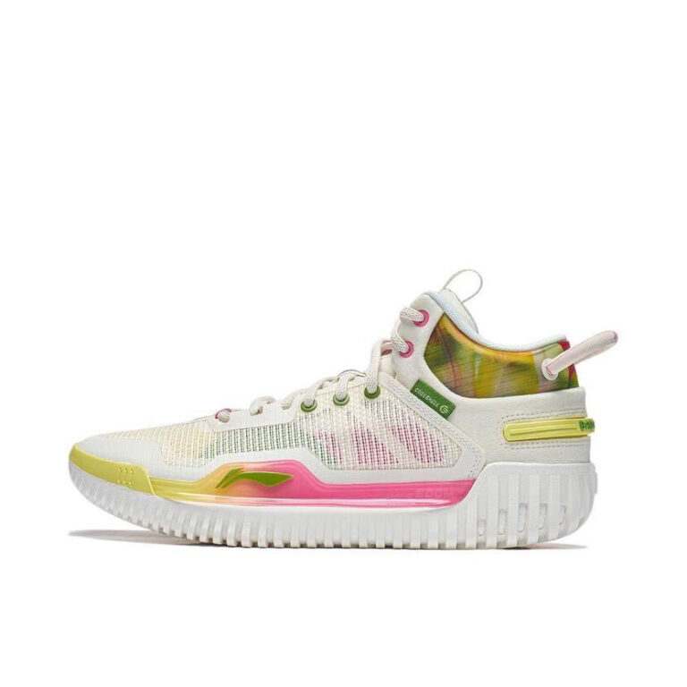 Li-Ning BadFive 3 “Off white” Gold Pink Premium Boom Basketball Shoes ...