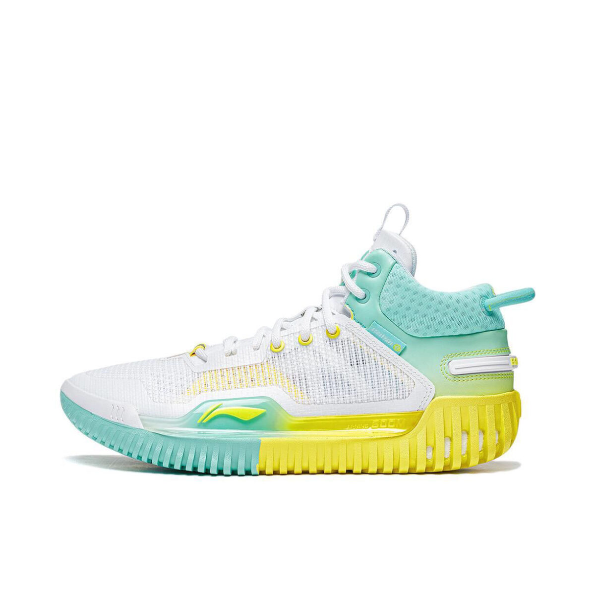 Li-Ning BadFive 3 "Standard White Ice Green" Premium Boom Basketball ...