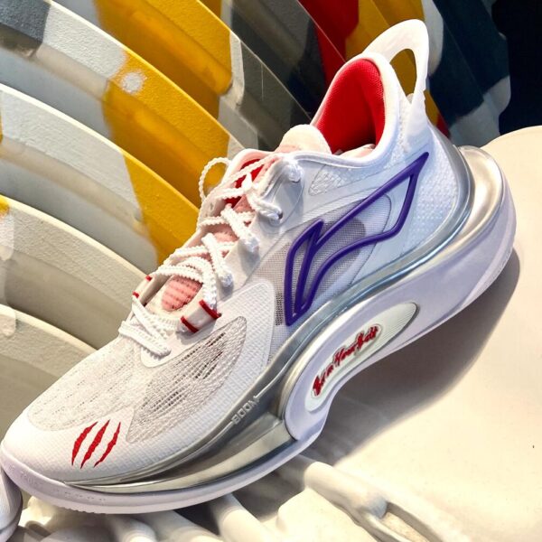 Li-Ning Sonic 11 V2 “Raptor” Premium Boom Basketball shoes White/Silver ...