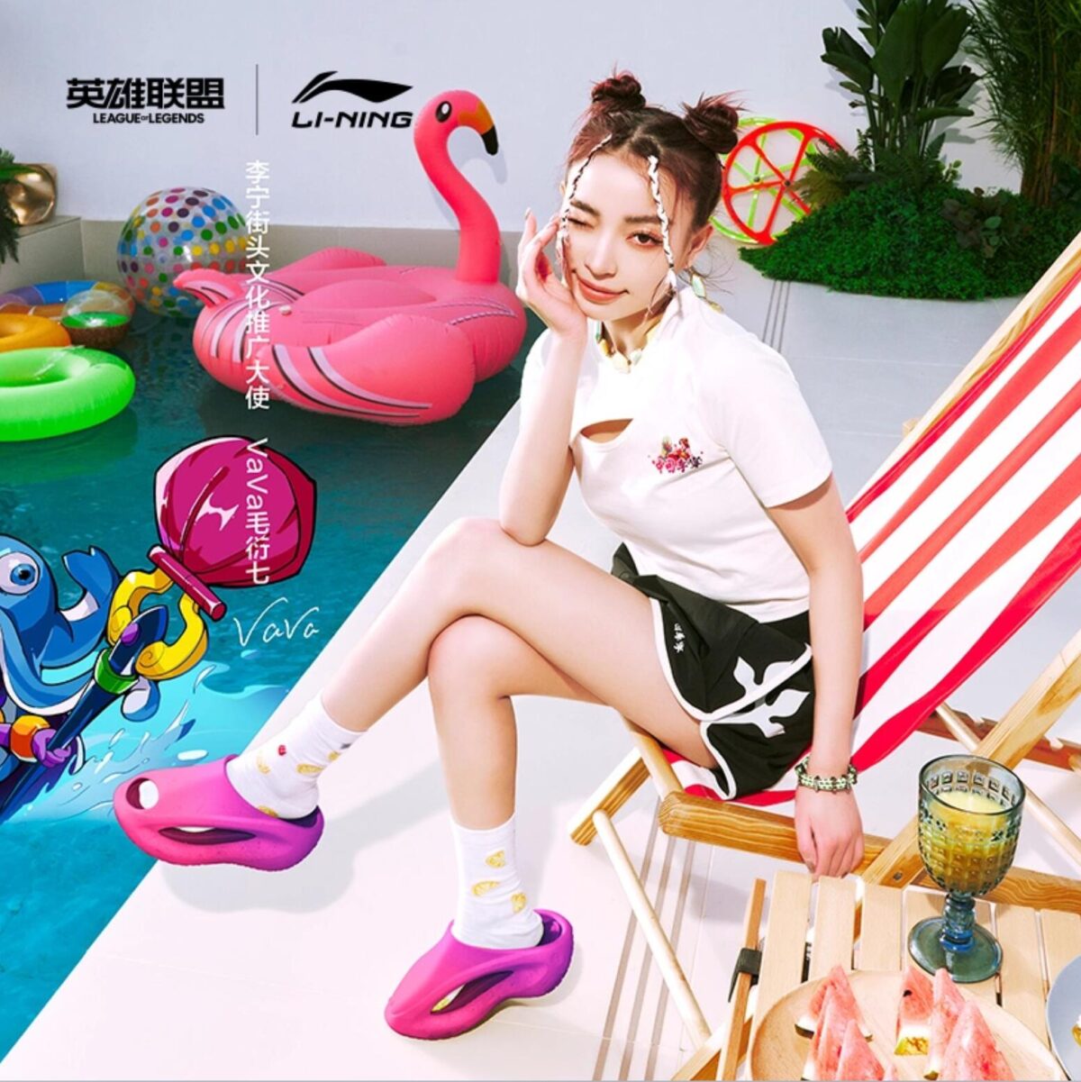 LiNing Yunyou Slay Slides Fashion Casual Boom Slides in Pink/Purple For ...