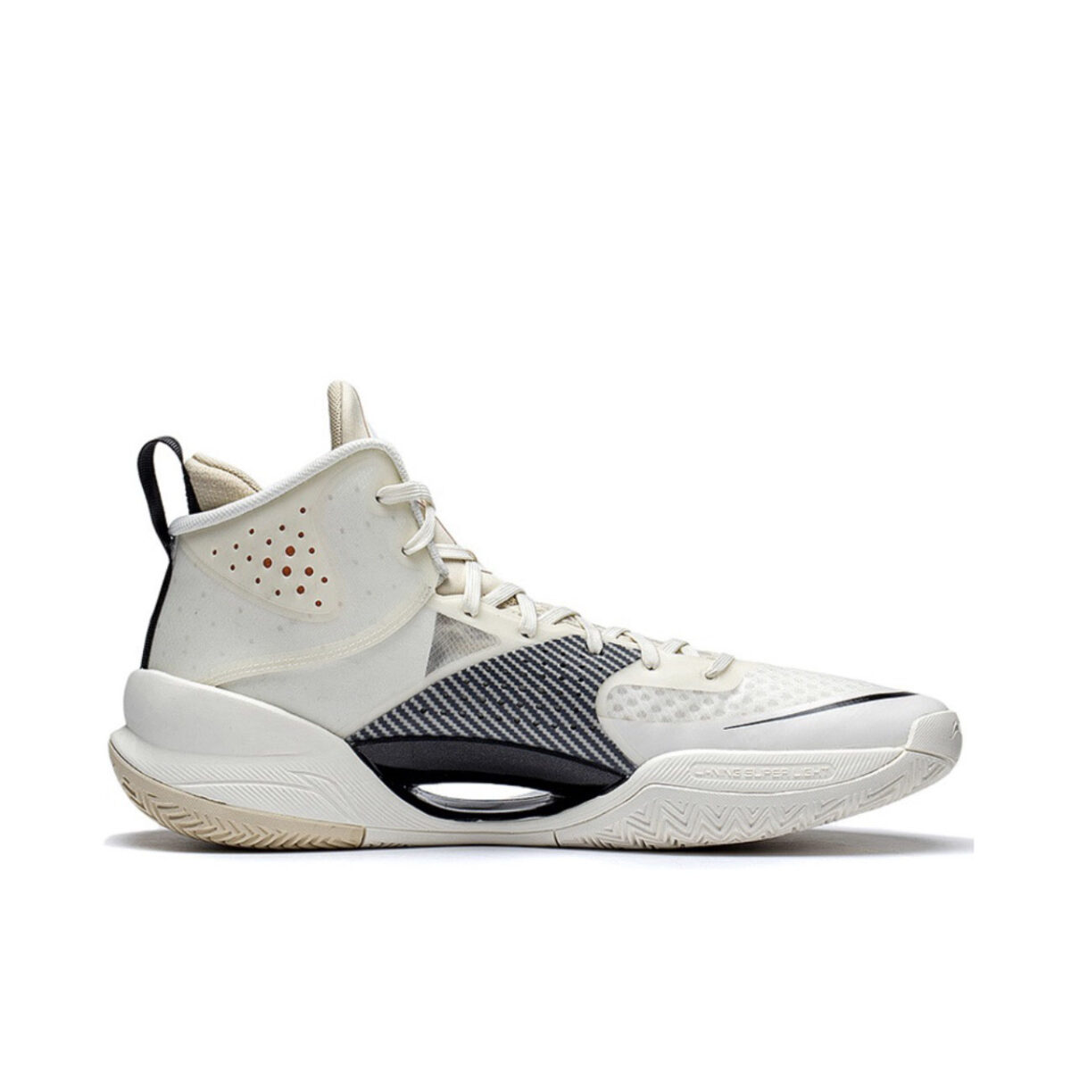 Li-Ning superlight premium boom basketball shoes in white/black ...
