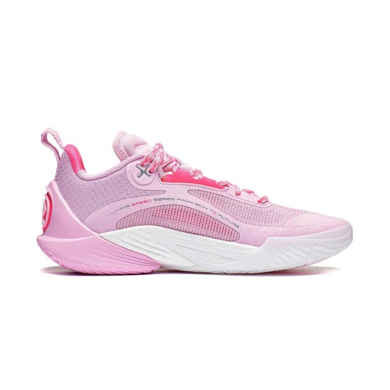 Kids Womens Mens Li Ning Speed 10 Premium Boom Basketball Shoes in Pink ...