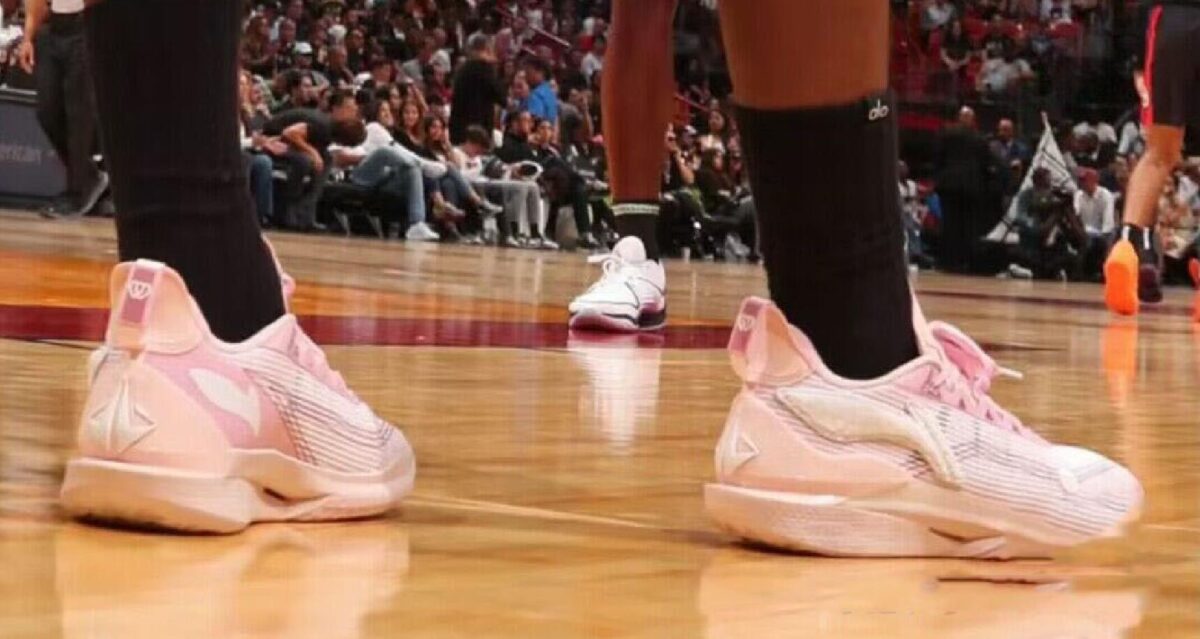 LiNing Jimmy Butler JB2 Pink Basketball Shoes On Foot – LiNing Way of ...