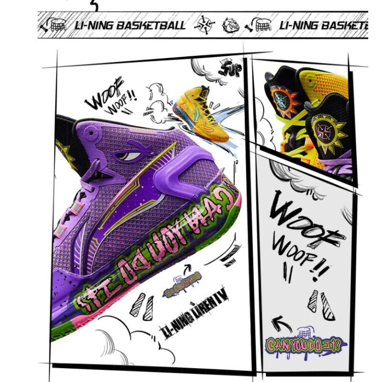 Li-Ning LiRen 4 High “SUPER DOG” Premium Boom Mismatch Basketball Shoes ...