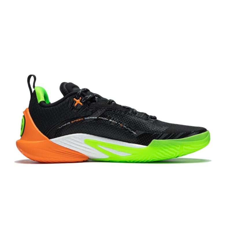 LiNing Speed 10 FVV Green Ghost Basketball Shoes Black/Green/Orange ...