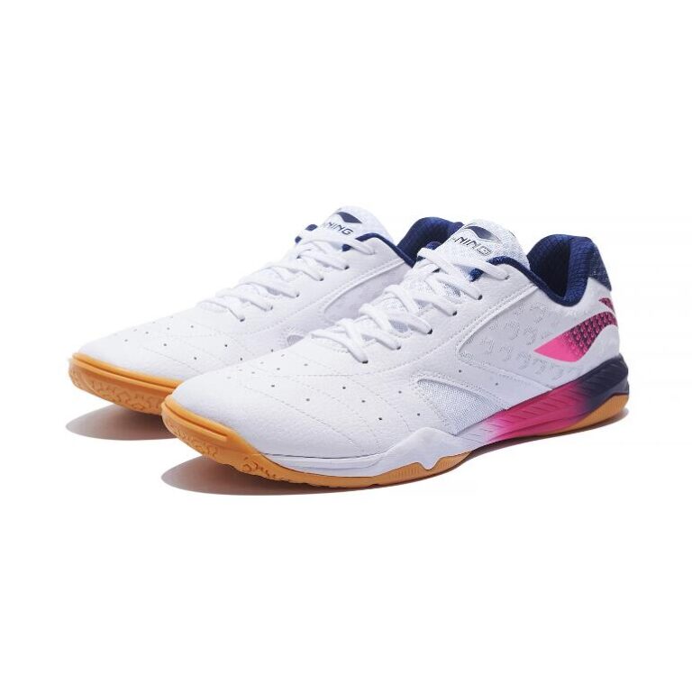 Li-Ning Lin Gaoyuan PE table tennis shoes for Men and Wommen White Blue ...