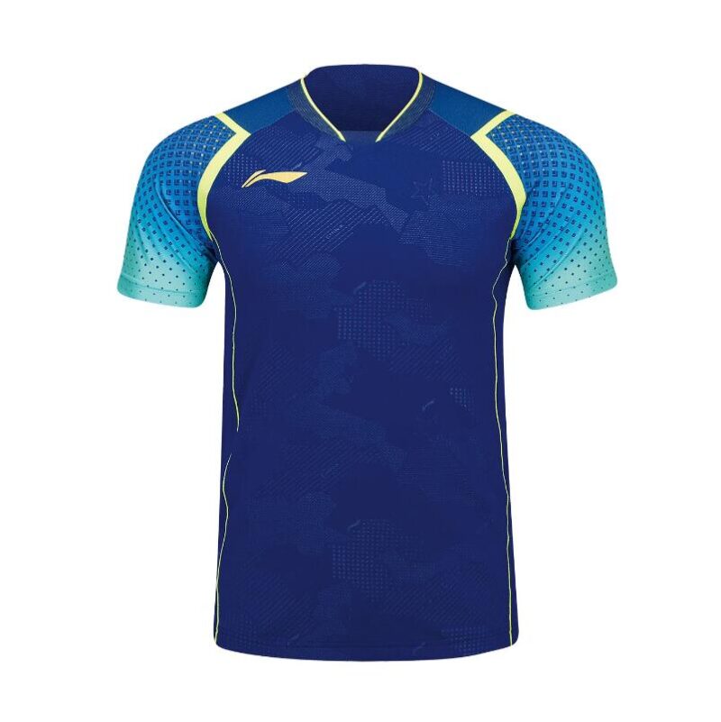 Li Ning 2024 ITTF Team China Table Tennis T-Shirts in Blue – LiNing Way ...