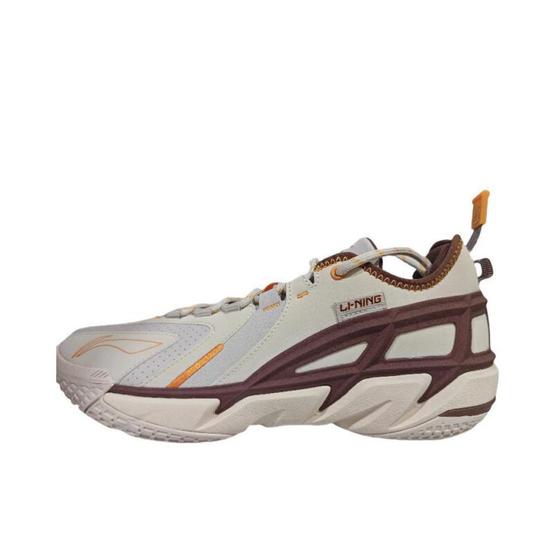 Li Ning BadFive 4.5 low Premium Boom Basketball Shoes white brown ...