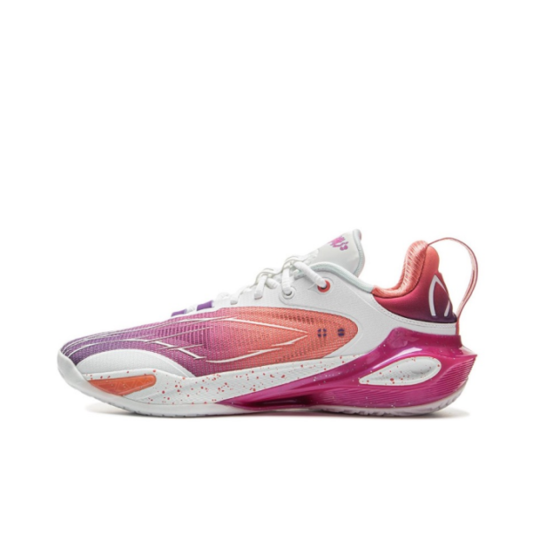 LiNing Speed 11 Low Purple Pink White Double Boom Basketball Shoes ...