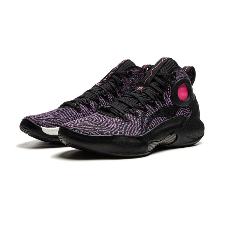 LiNing Yushuai Ultra Obsidian Black Mens Mid-Top Basketball Shoes ...